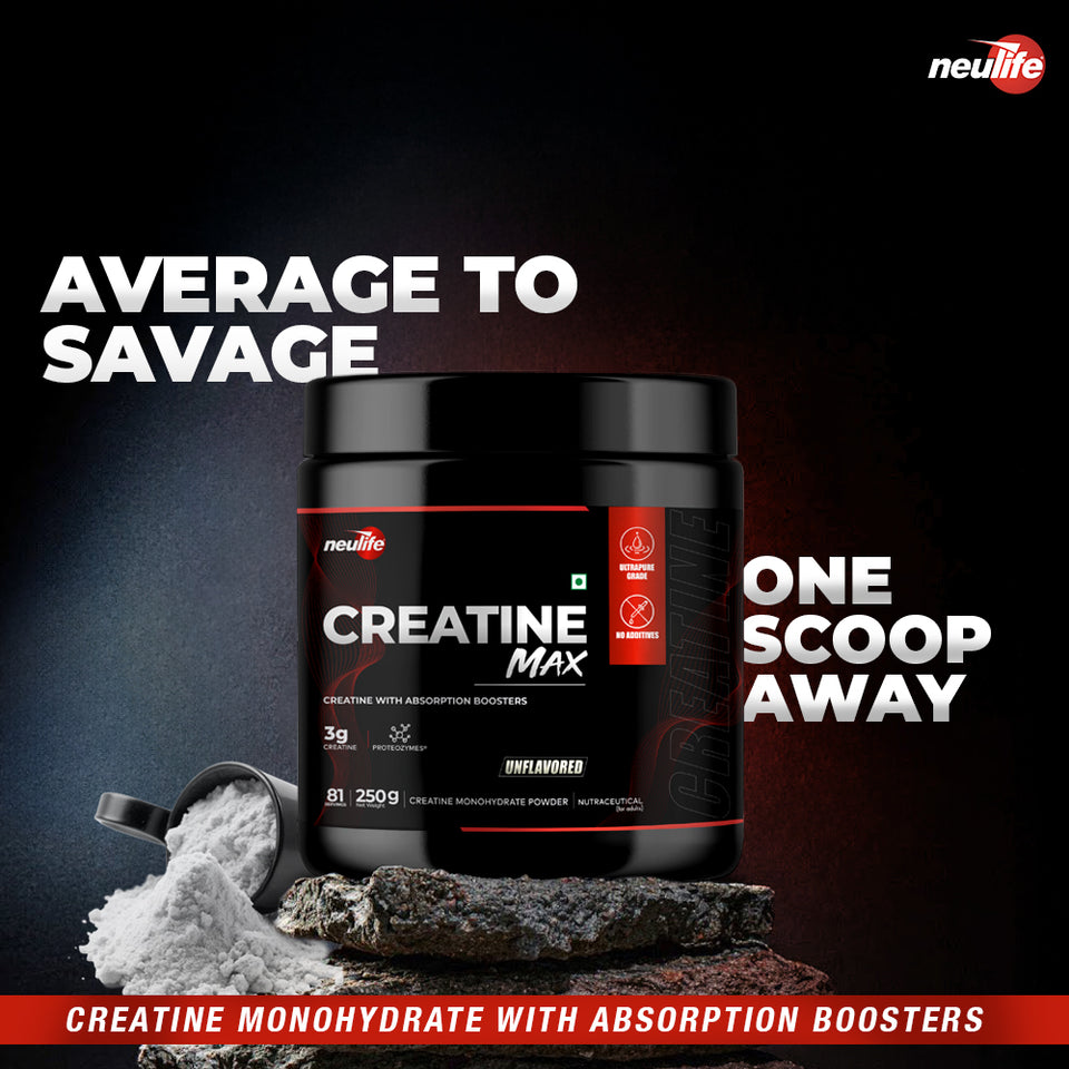 Creatine-Max | Pure Micronised Creatine Monohydrate Powder – Neulife